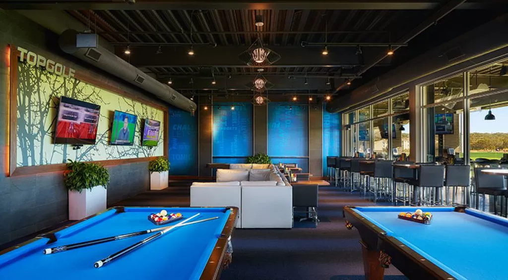 pool tables topgolf